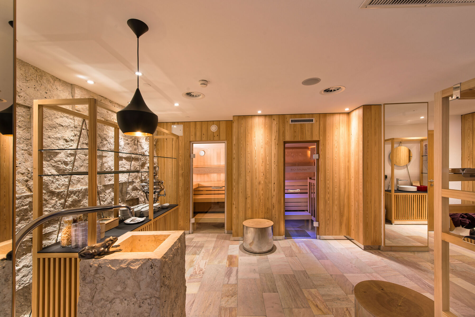 Hotel Furgler Wellnessbereich | Hotel | Innenraumdesign